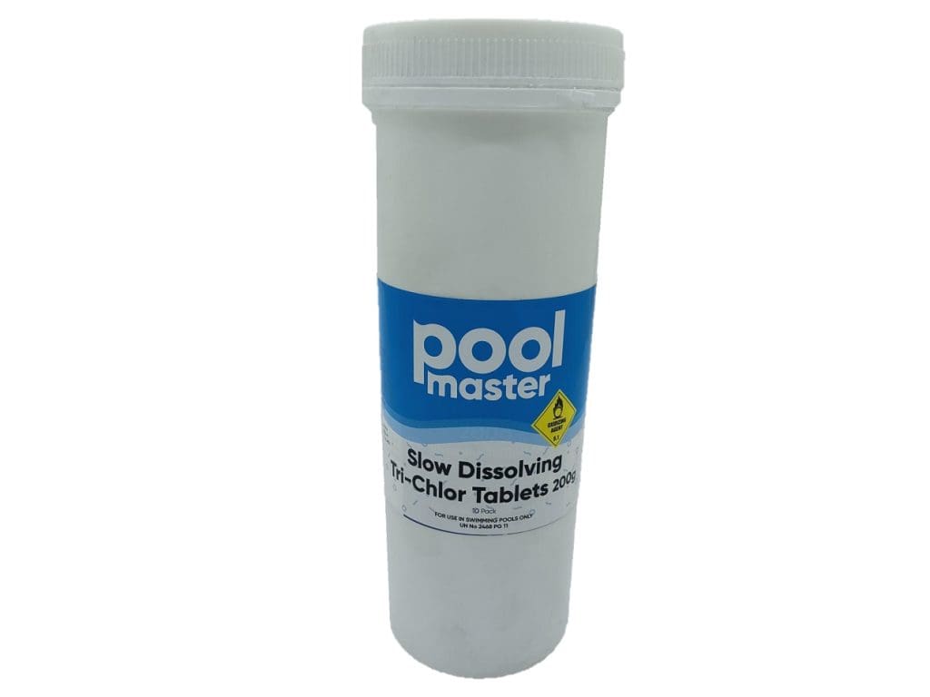 Pool Master Slow Dissolving Tri-Chlor Chlorine Tablets 200g - Pool and ...